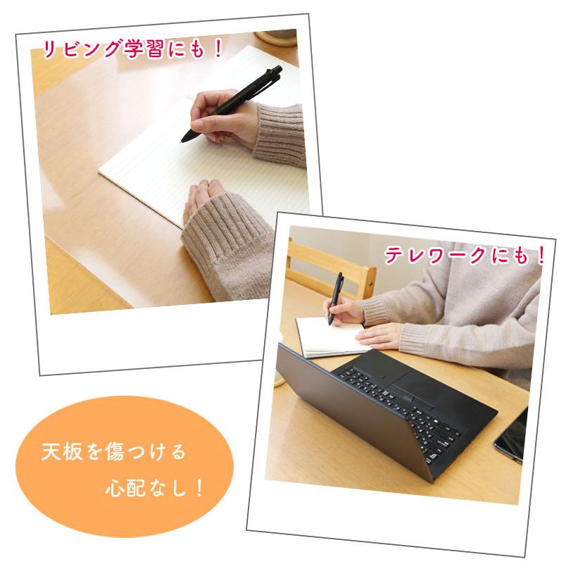 透明 デスクマット PDU-2958 29×58cm 1mm厚 光学式マウス対応 防水 防汚 キズ防止 ビニール クリア マット リビング学習 学習机 送料無料 日本製 ...