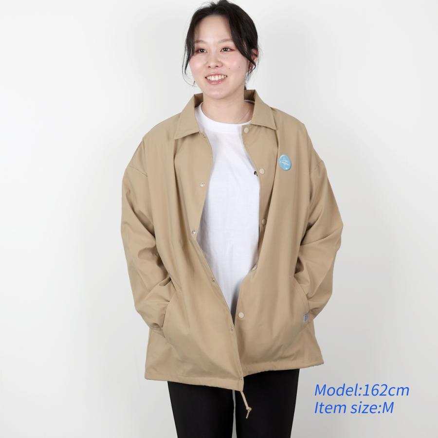 コーチジャケット メンズ ワンポイント プリント アメカジ ストリート コットン ジャケット 春 秋 紺 アウター おしゃれ CAMPFREE ...