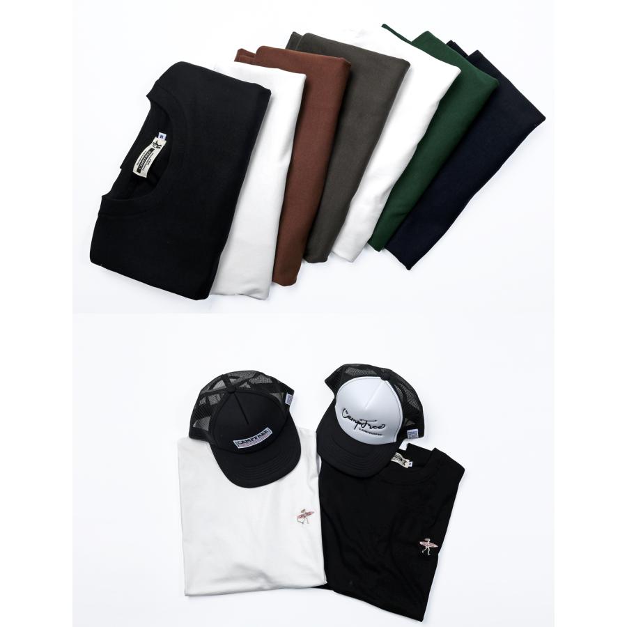 CAMPFREE サーフ サーフィン メンズTシャツ ティシャツ Tシャツ メンズ 半袖 6.5oz ロゴ ブランド 綿 コットン 白 綿100% プリント メンズtシャツ 10857 : M ...