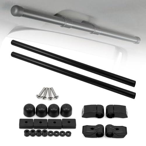 Jeyaic 車内収納 車室内キャリアバー サイドバー クロスライド ?左右セット 軽自動車 コンパクトカー 用 黒いパイプ : ミーナワン - 通販 - Yahoo!ショッピング