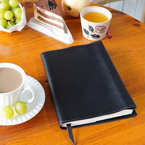 gogesブックカバー b5 防水レザー ― 上質感のある合皮の高級本カバー サイズ調整 厚め対応可 しおり付き 軽量 おしゃれ（b5 クロ） : ミーナワン - 通販 - Yahoo!ショッピング