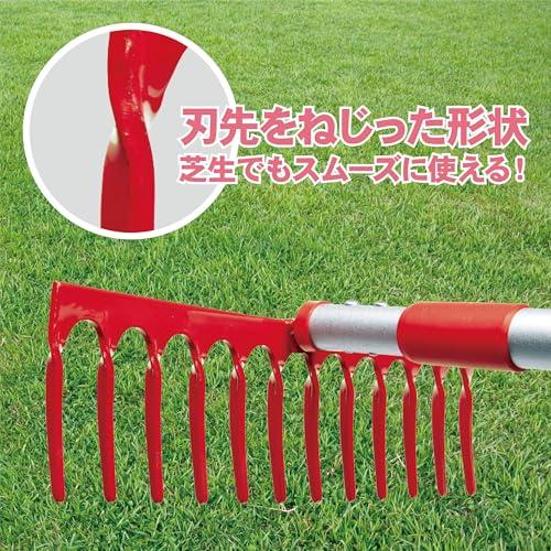 キンボシ(Kinboshi) ゴールデンスター(Kinboshi)芝生のサッチ取りレーキ12本爪伸縮アルミ柄付4036 : ミーナワン - 通販 - Yahoo!ショッピング
