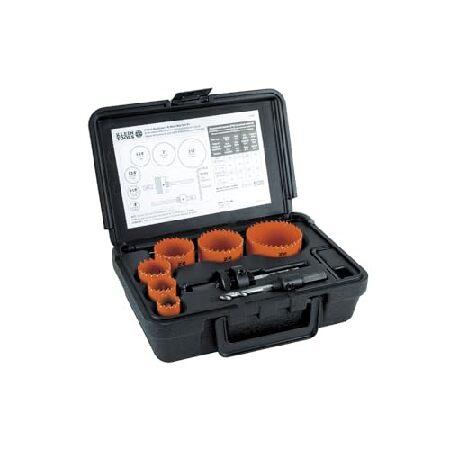 Klein Tools 31902 Bi-Metal Hole Saw Kit with Arbor Bits for Cutting ...