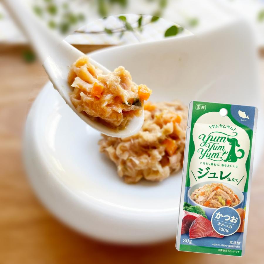 ヤムヤムヤム yum ジュレ仕立て かつお 30g×12袋+おまけは3種から選べる30g1袋 : みっちゃんのおうち - 通販 - Yahoo!ショッピング