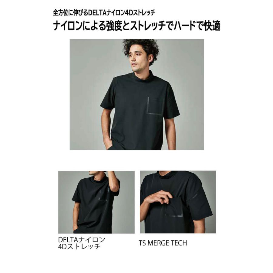 TS DESIGN TSDESIGN TSDELTAスウェットモックネックTシャツ 83552 作業着 作業服 春夏 ストレッチ ユニセックス 吸汗速乾 SS〜4Lサイズ : ミチオショップ ...