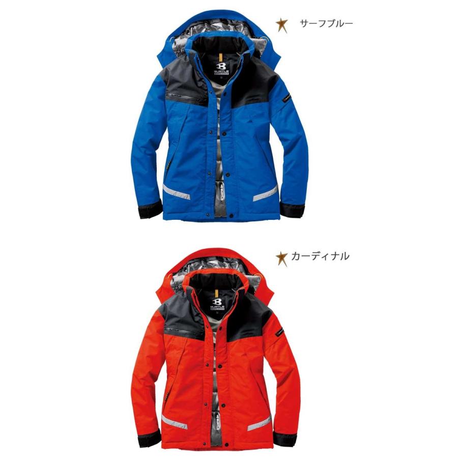 BURTLE バートル 防水防寒ジャケット 大型フード付 7610 防寒作業服 大きいサイズ4L・5L : ミチオショップYahoo!店 - 通販 - Yahoo!ショッピング