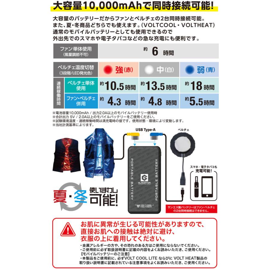 ブランド登録なし [4月入荷先行予約]ボルトクール ペルチェ空調ベスト+ファンバッテリーフルセット AE-4069 コーコス 2025年春夏新作 : ミチオショップYahoo!店 - 通販 ...