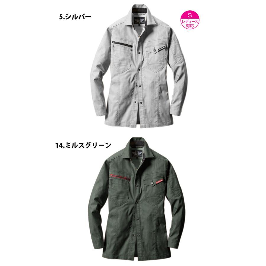 BURTLE（バートル） 作業服 長袖シャツ ユニセックス 1815 デニム 春夏 3L〜5L : ミチオショップYahoo!店 - 通販 - Yahoo!ショッピング