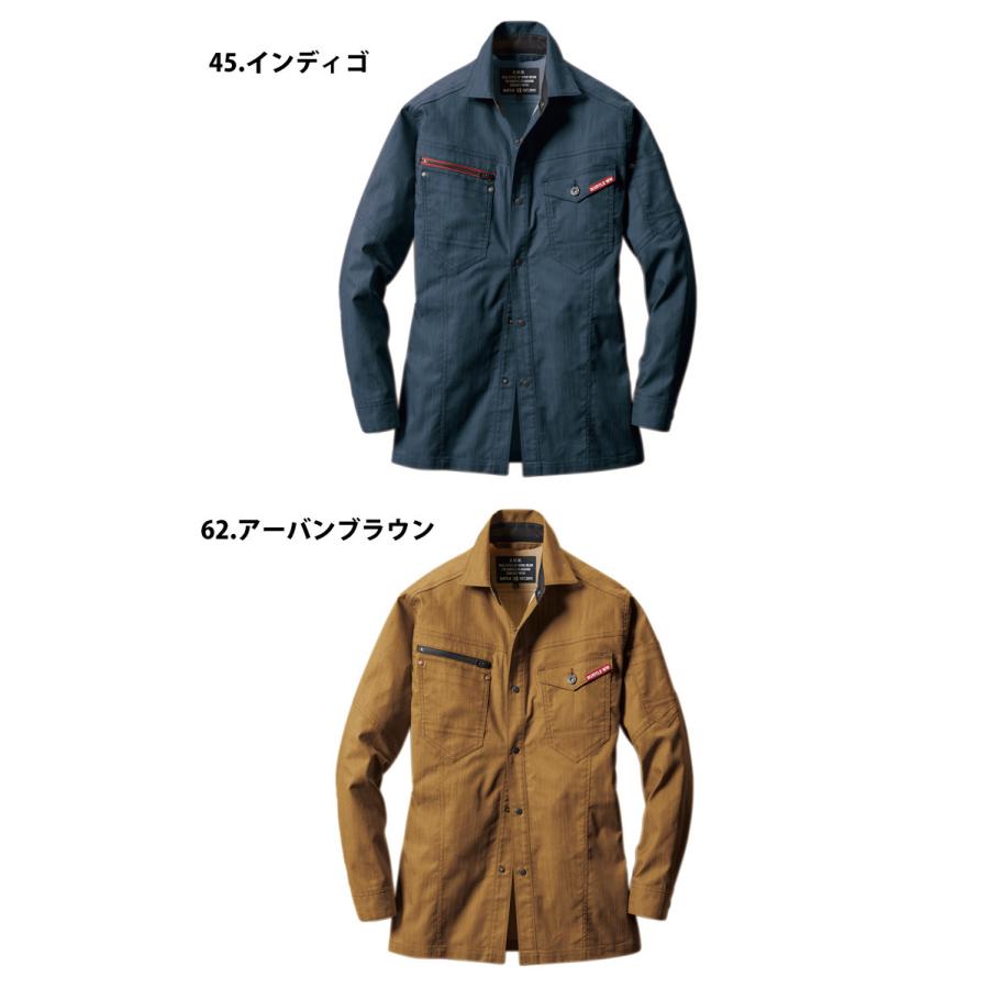BURTLE（バートル） 作業服 長袖シャツ ユニセックス 1815 デニム 春夏 3L〜5L : ミチオショップYahoo!店 - 通販 - Yahoo!ショッピング