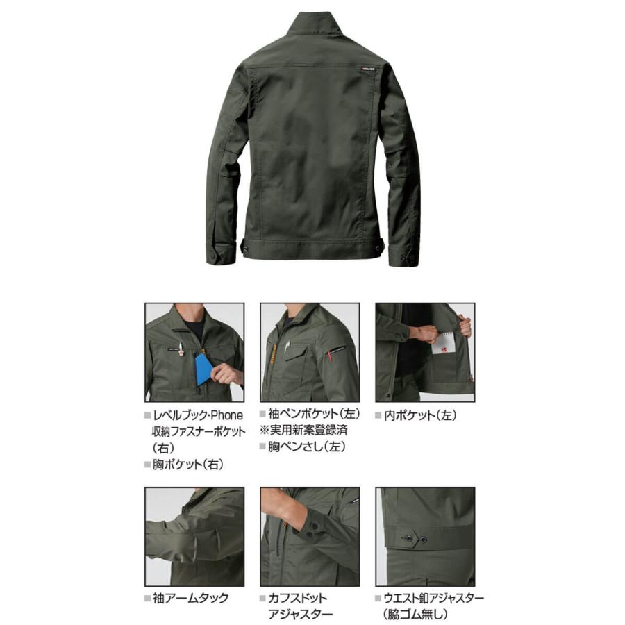 BURTLE バートル 長袖ジャケット(ユニセックス) 6201 秋冬 サイズS〜3L : ミチオショップYahoo!店 - 通販 - Yahoo!ショッピング