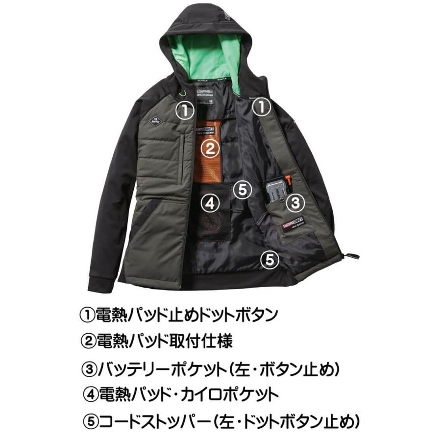 BURTLE 防寒着 バートル サーモクラフト ヒーターフ―ディジャケット(単品) 3220 THERMOCRAFT サイズXXL [即日発送] : ミチオショップYahoo!店 - 通販 ...