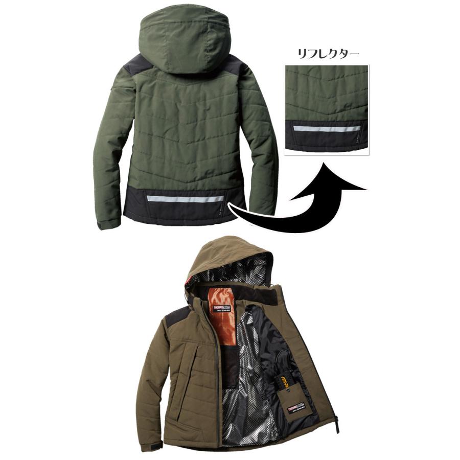 防寒着 バートル BURTLE サーモクラフト 防寒ジャケット+電熱パッドバッテリーセット 5270 THERMOCRAFT サイズS〜XL :305tc5270set:ミチオショップ ...