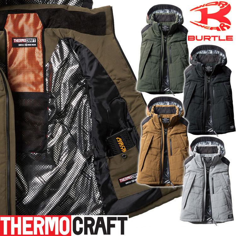 BURTLE 防寒服 バートル 作業着 サーモクラフト 防寒ベスト(単品) 5274 THERMOCRAFT : ミチオショップYahoo!店 ...