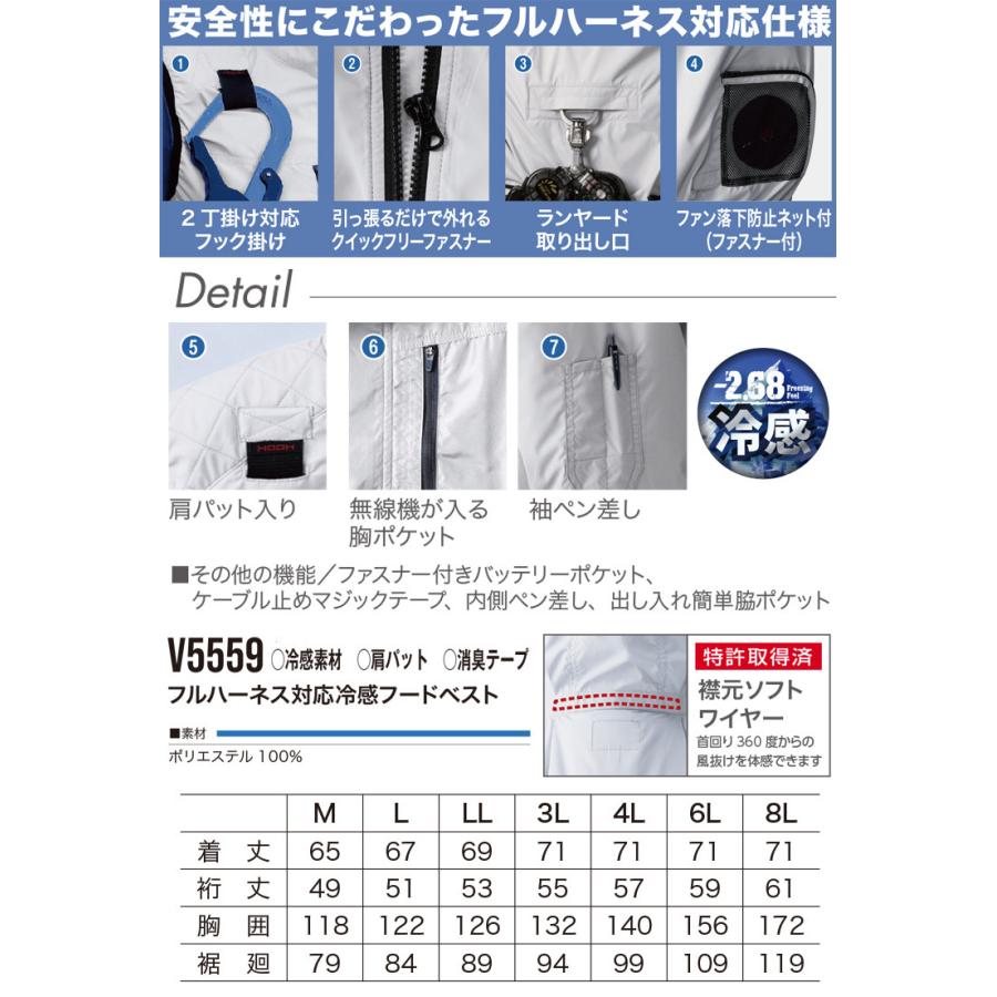 HOOH ファン付き作業着 快適ウェア 村上被服 フルハーネス対応冷感ブルゾン(ファンなし) V5577 : ミチオショップYahoo!店 - 通販 - Yahoo!ショッピング