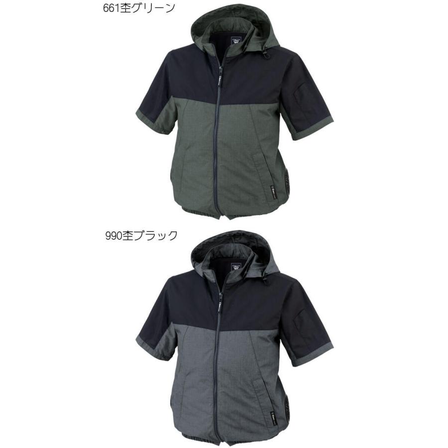 空調服 ジーベック XEBEC フード付き半袖ブルゾン(ファンなし) サイドファン XE98026 サイズ3L・4L・5L :305xe98026b:ミチオショップYahoo!店 - 通販 ...