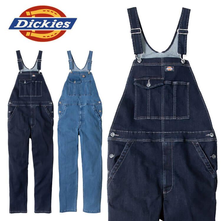 Dickies 作業服 ディッキーズ ストレッチ シルキー デニム オーバーオール D-689 コーコス CO-COS 通年 : ミチオショップYahoo!店 - 通販 - Yahoo!ショッピング