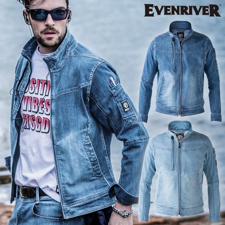 EVENRIVER（イーブンリバー） 作業服 作業着 イーブンリバーストレッチデニムブルゾンX9 USD907 : ミチオショップYahoo!店 - 通販 - Yahoo!ショッピング