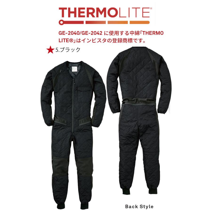 つなぎ作業服 グレースエンジニア インナーツナギ長袖 GE-2040 エスケープロダクト 大きいサイズ4L・5L・6L : ミチオショップYahoo!店 - 通販 - Yahoo!ショッピング