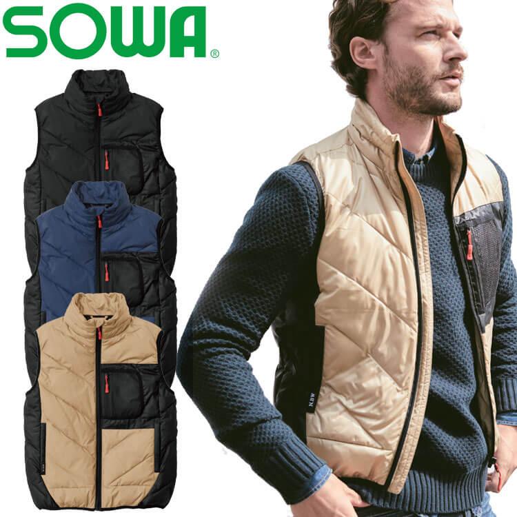 SOWA 防寒着 桑和 防寒ベスト 8144-06 軽量 秋冬 3L・4Lサイズ 軽防寒 : ミチオショップYahoo!店 - 通販 - Yahoo!ショッピング