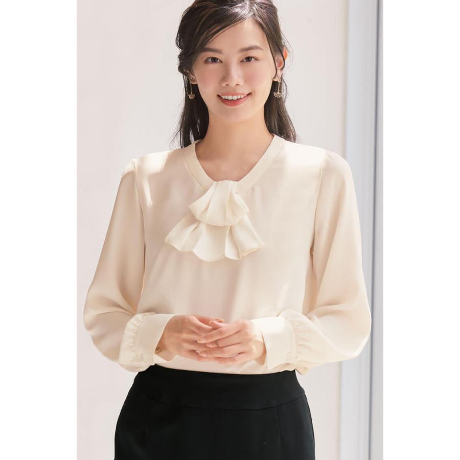 事務服 制服 接客 受付 セレクトステージ 神馬本店 シャンナーレ プルオーバーブラウス SA091B メランジュニット 事務服 制服 接客 受付 セレクトステージ 神馬本店 シャンナーレ プル