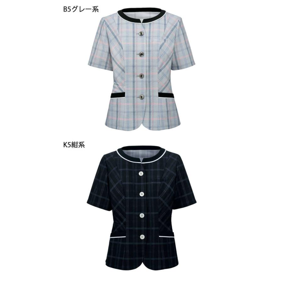 事務服 SERVO サーヴォ GROW (グロウ) 春夏 オーバーブラウス GOBL-2301 エコチェックニット : 60gobl-2301 : ミチオショップYahoo!店 - 通販 ...