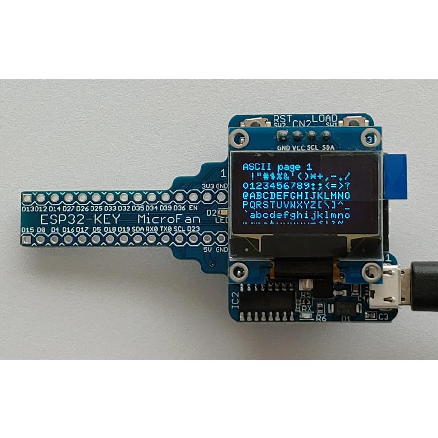 ESP32-KEY-R2 (ESP32-WROOM-32E, 16M 開発ボード) USBインターフェース付き 技適取得済 : マイクロファン ...