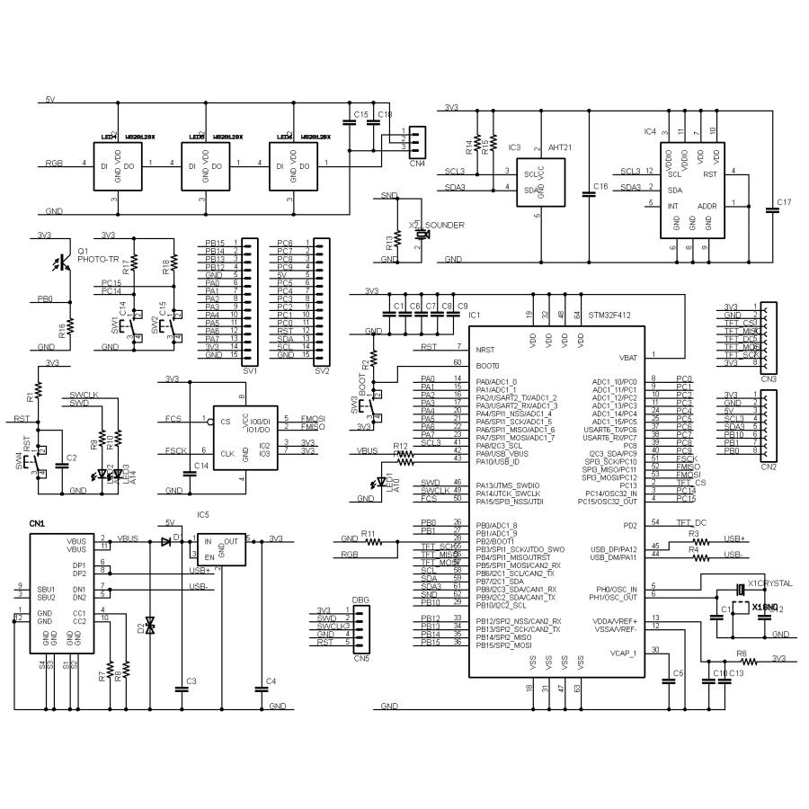 STM32F446-SLIM (STM32F446RE, ARM Cortex-M4, 180MHz, 512KFlash, 128KRAM ...
