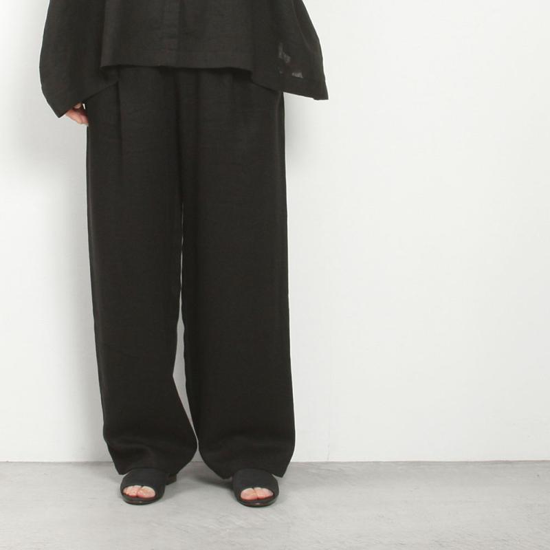 evam eva（エヴァムエヴァ） linen wide pants E251T233 : MIDLAND