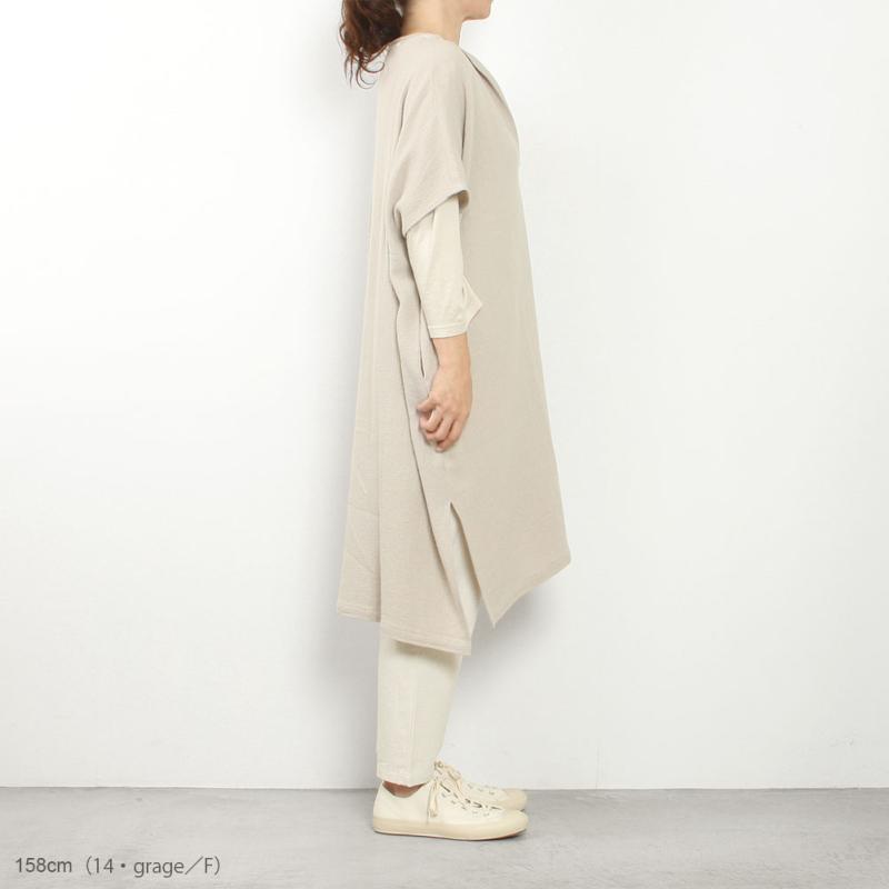 evam eva エヴァムエヴァ linen cotton poncho E253T039 evam eva（エヴァムエヴァ） linen cotton poncho E253T039 : MIDLAND