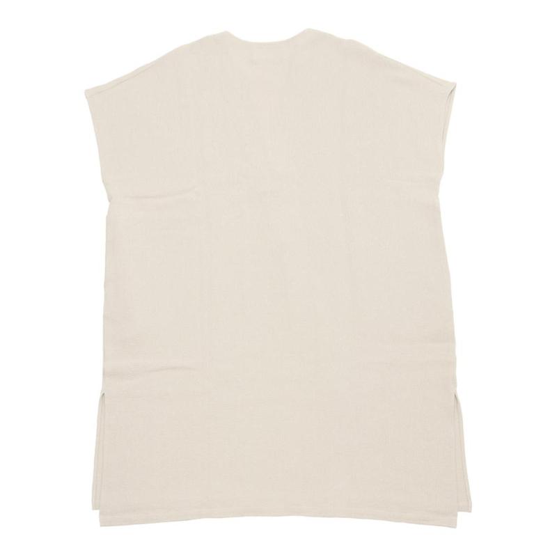 evam eva（エヴァムエヴァ） linen cotton poncho E253T039 : MIDLAND