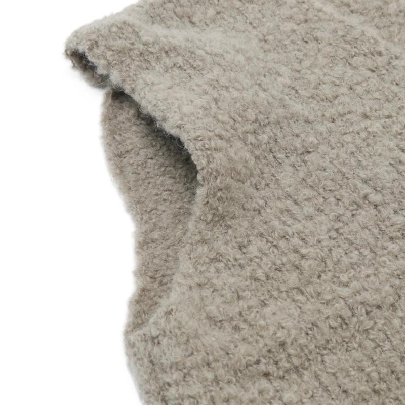 evam eva（エヴァムエヴァ） alpaca wool long vest E253K181