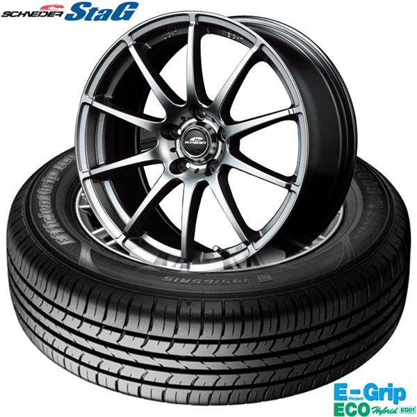 グッドイヤー グッドイヤーEfficientGrip ECO EG01〈185/65R15 88S〉＆SCHNEIDER StaG｜タイヤホイール4本セット｜5穴 : 緑タイヤ ヤフー店 ...