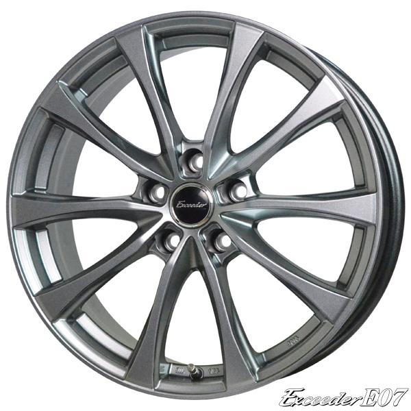 アルミホイール｜Exceeder E07｜17インチ×7.0〈4枚〉｜エクシーダー E07 : exceedere07-1770 : 緑タイヤ ヤフー店 - 通販 - Yahoo!ショッピング