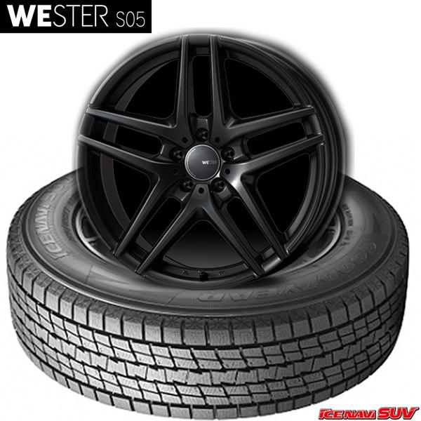 グッドイヤー ICE NAVI SUV｜225/65R17 102Q｜& WESTER S05｜17×7.5+25 112 5H〈BMWX3(G01)〉｜スタッドレスタイヤホイール4本セット ...