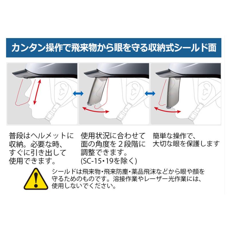 ミドリ安全 遮熱ヘルメット SCH-13PCLVS RA KP ホワイト イエロー 国家検定合格品 【飛来・落下物/墜落時保護】 : ミドリ ...