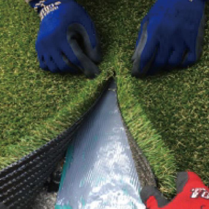 人工芝用 接着剤塗布用シート ターポリンシート 巾15cm×20m 人工芝固定用接着剤 ジョイント部分 下地 接着剤別売り : ミドリスークラピアと雑草対策ー - 通販 - Yahoo!ショッピング