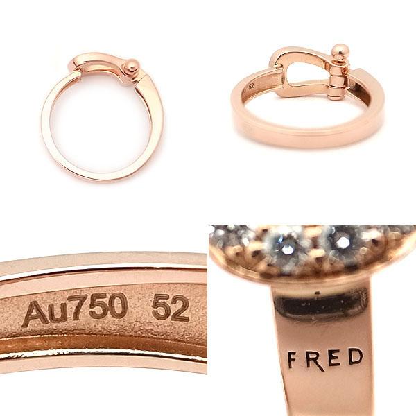 【緑屋質屋】FRED(フレッド）フォース10 リング #52 ダイヤモンド K18PG Ref.4B0383【中古】 : 緑屋質屋 - 通販 - Yahoo!ショッピング