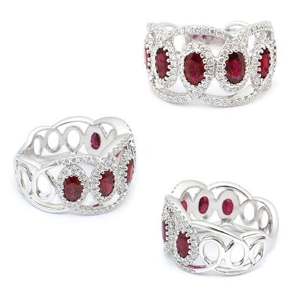 【緑屋質屋】特選ジュエリー ルビー・ダイヤ リング 1.82ct 0.72ct K18WG【中古】 : 緑屋質屋 - 通販 - Yahoo!ショッピング