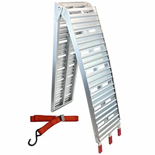 kumaforest バイク用 アルミ ラダー アルミブリッジ 長さ216cm*幅28.5cm アルミプレート強度強化 耐荷重340kg 折り畳 : みはるショップ - 通販 - Yahoo ...