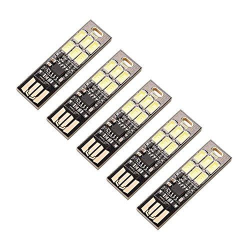 VastRay USB LEDライト タッチスイッチ式無段階調光 両面USB接続6LEDライト 電球色5枚セット : みはるショップ - 通販 - Yahoo!ショッピング