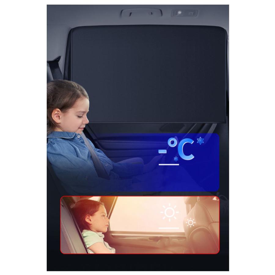運転席 車窓日よけ 2点セット 車用サンシェード カット カーシェード ウィンドウスクリーン カーテン 車 uv 助手席 後部座席 : マ ...