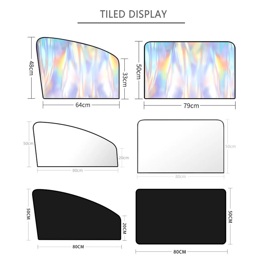 運転席 車窓日よけ 2点セット 車用サンシェード カット カーシェード ウィンドウスクリーン カーテン 車 uv 助手席 後部座席 : マ ...