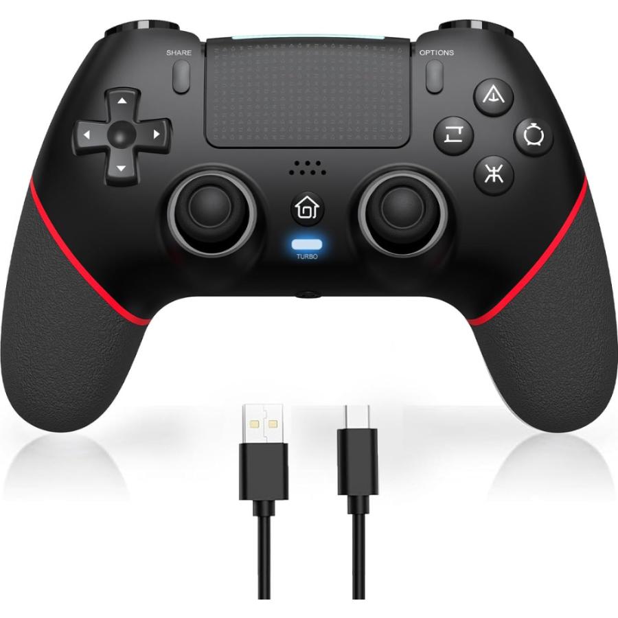 P4 コントローラーBluetooth5.0 1000mAhバッテリー搭載マクロ機能 P4/P4 Pro/Slim/PC対応 : MIHARU ...