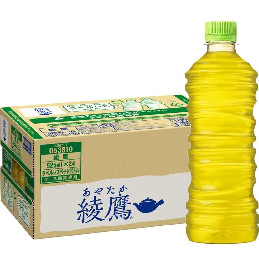 Coca Cola コカ・コーラ 綾鷹 ラベルレス 525ml PET ×24本 : ミホット - 通販 - Yahoo!ショッピング