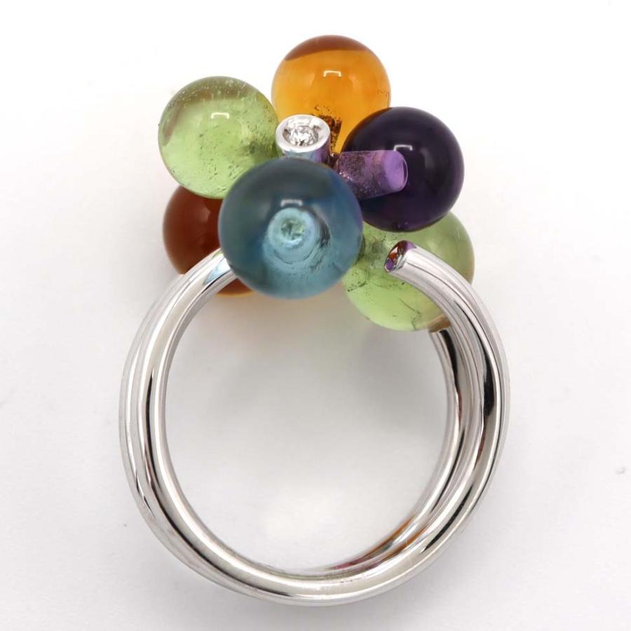 質屋 BIBIGI ビービージー リング 9号 750 ホワイトゴールド 約12.3g ダイヤモンド 色石 ストーン アクセサリー M904 みいち質店 : みいち質店 - 通販 ...