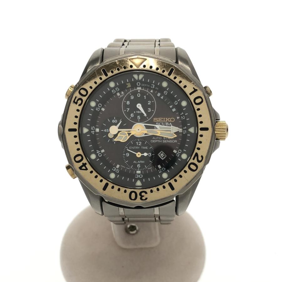 質屋 腕時計 セイコー SEIKO 7K52-6A00 スキューバマスター SCUBA MASTER 200M クォーツ 2024.2電池交換 ...
