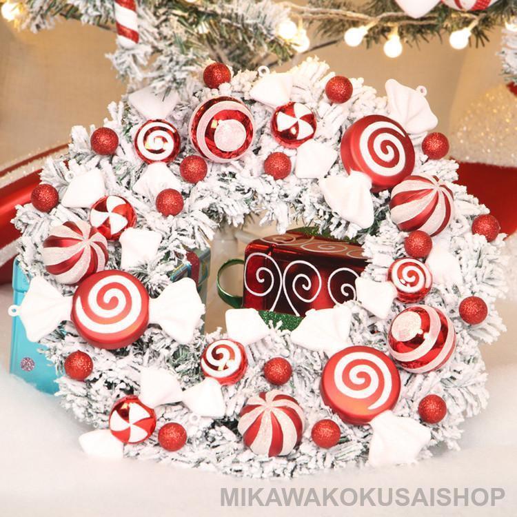 クリスマスリース クリスマス飾り 花 ギフト 花輪 リース 店舗 壁掛け 玄関 庭園装飾 ドア ガーランド 部屋飾り オーナメント 正月飾り ...