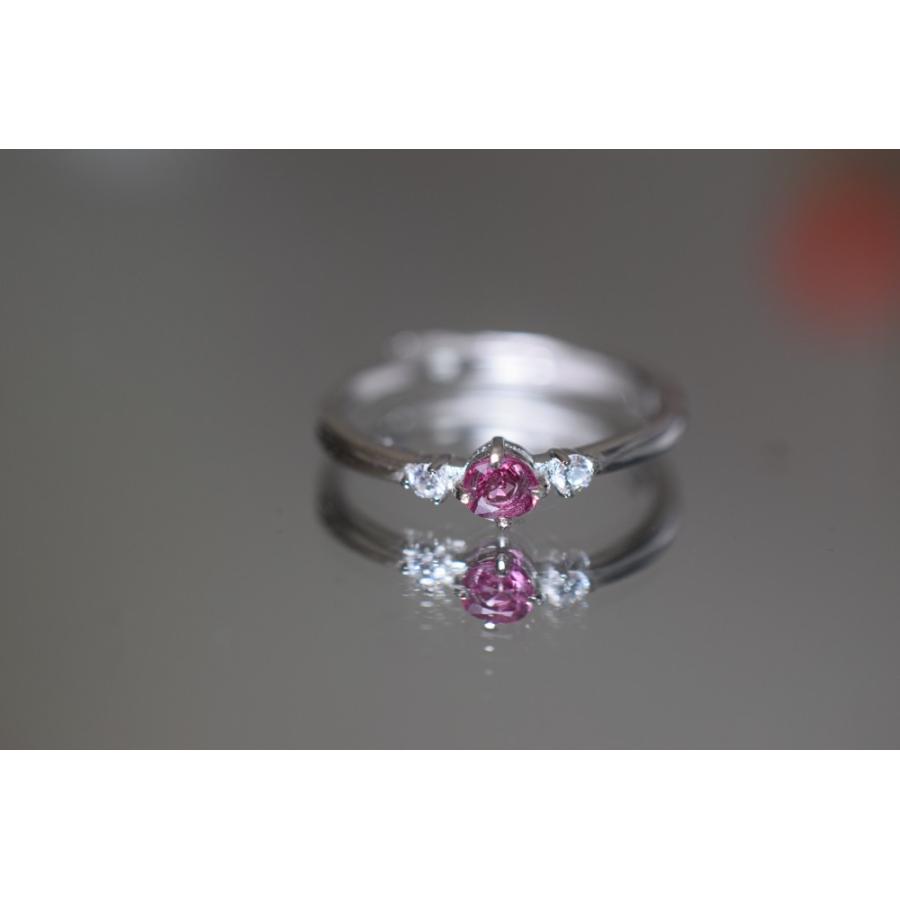 SR8-45 シルバー 非加熱 宝石質 ピンク色 ミャンマー産 天然 スピネル フリーサイズ 金属アレルギー対応 : Mika-Jewelry - 通販 - Yahoo!ショッピング