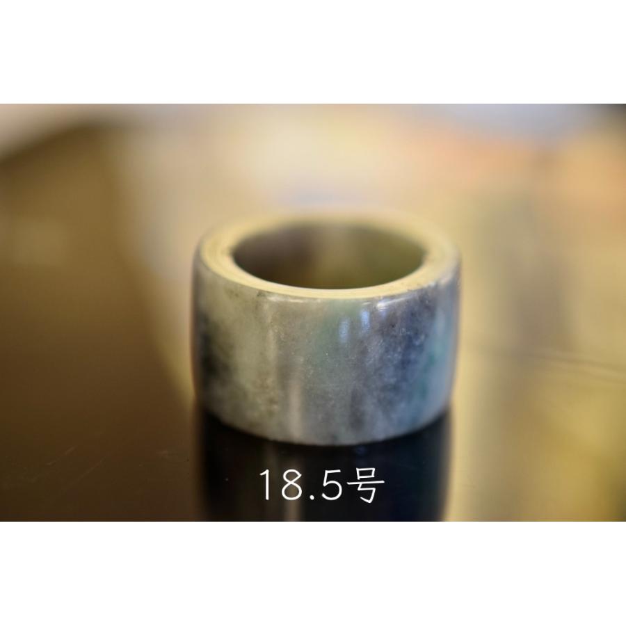 Mika-Jewelry-HS153 美品 18.5号 ミャンマー産 天然 本翡翠 リング 指輪 硬玉 くりぬき 誕生石 : Mika ...