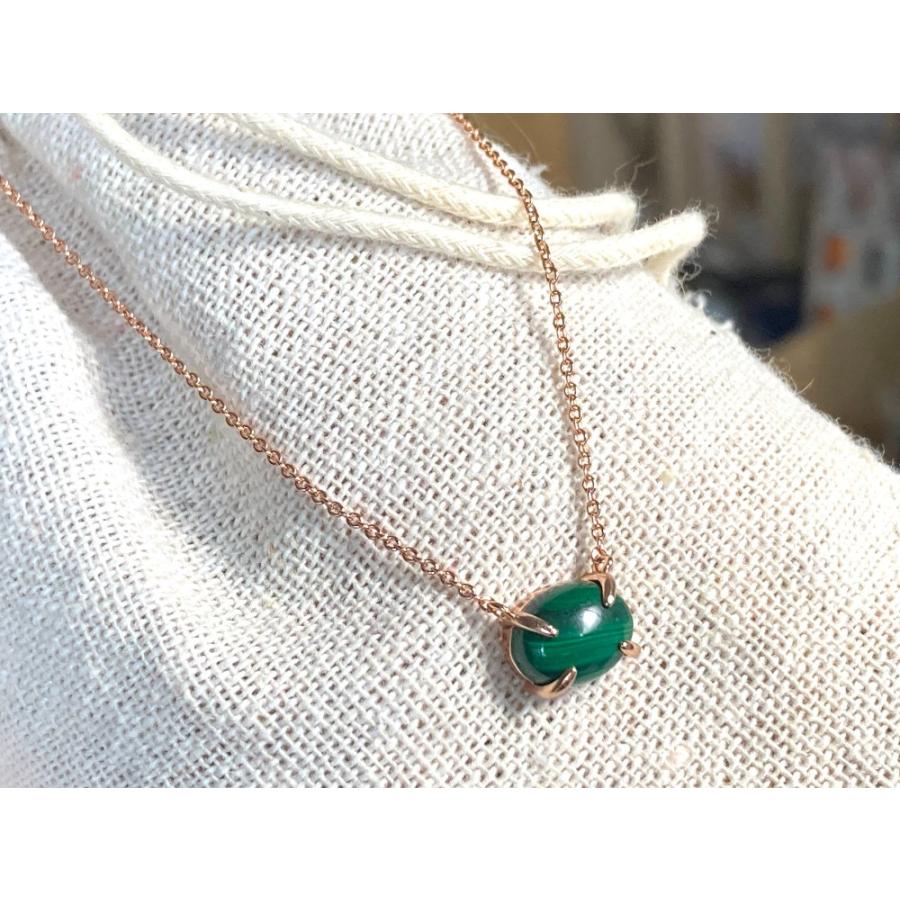 NK43 美品 天然マラカイト 孔雀石 クジャク石 ネックレス 金属アレルギー対応 : Mika-Jewelry - 通販 - Yahoo ...